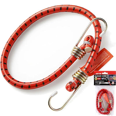 Dekton 12mm Elastic Stretch Bungee Cords Hooks Cables Tie Down Straps ...