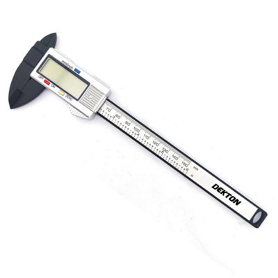 Dekton 150mm Electronic Digital Caliper Carbon Fiber Dial Vernier ...