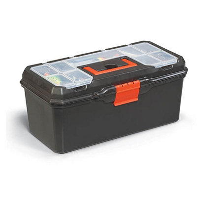 Dekton 16 Inch ToolBox Storage Case Removable Tray Carry Handle DIY ...