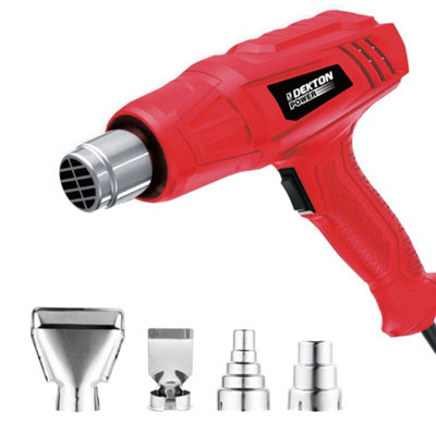 Dekton 2000W Hot Air Heat Gun Professional Paint Stripper With 4Pc ...