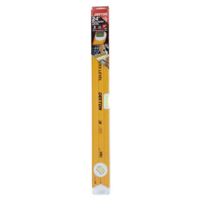Dekton 24'' 600mm Builders Spirit Level Milled Edges Ridged body End ...