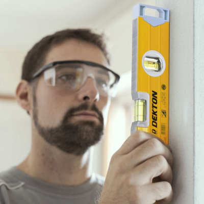 Dekton 24'' 600mm Builders Spirit Level Milled Edges Ridged body End ...