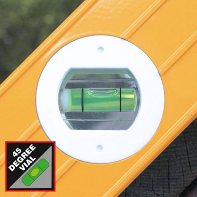 Dekton 24'' 600mm Builders Spirit Level Milled Edges Ridged body End ...