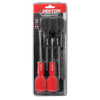 DEKTON 4PC CABINET HANDLE SCREWDRIVER
