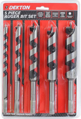Buy DEKTON 5 PIECE AUGER BIT SET-DT40810 at B&Q