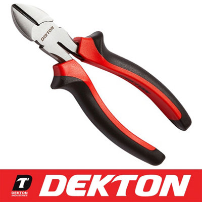 Dekton 6'' Pro Diagonal Side Cutter Diagonal Wire Cutting Nippers, 6 ...