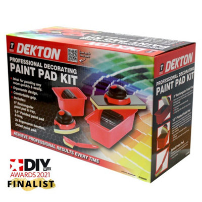 Dekton 7Pcs Paint Pad Professional Decorating Painting Kit Tray Soft ...