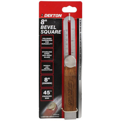 Dekton Bevel Square 8'' 200mm For Carpentry Speed Square Measuring Tool ...