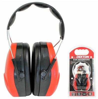 Dekton Ear Defenders Earmuffs Protectors Headband Industrial Work ...