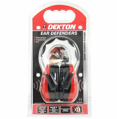 Dekton Ear Defenders Earmuffs Protectors Headband Industrial Work Shooting