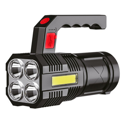 Dekton High Powered LED Multi Torch Portable Lamp Rechargeable Light ...