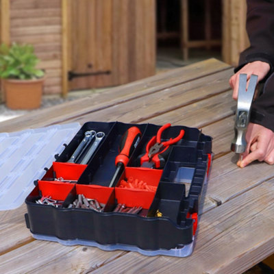 Dekton Jumbo Double Sided Compartment Toolbox Organizer