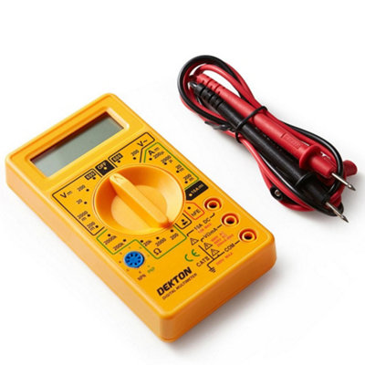 Dekton LCD AC DC Digital Multimeter at B&Q