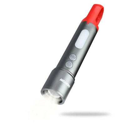 Dekton Rechargeable COB Torch 600 Lumens MultiFunction Colour Filter ...