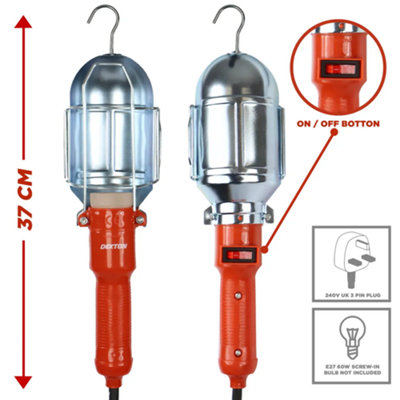 Dekton Work Light Torch Inspection Lamp Flash Light Corded Garage ...