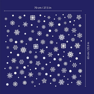 Delicate Lace Snowflakes Stickers Set Wall Stickers Wall Art, DIY Art ...