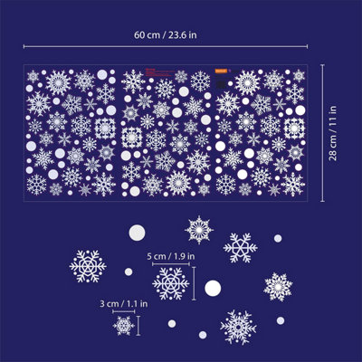 Delicate Lace Snowflakes Stickers Set Wall Stickers Wall Art, DIY Art ...