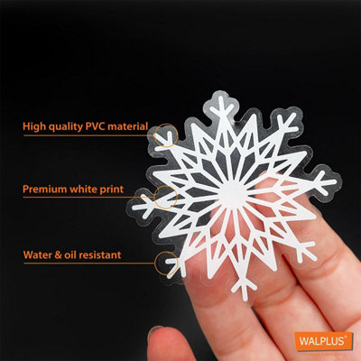 Delicate Lace Snowflakes Stickers Set Wall Stickers Wall Art, DIY Art ...