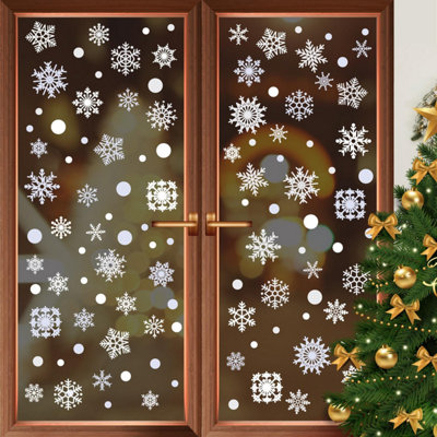 Delicate Lace Snowflakes Wall Stickers Wall Art, DIY Art, Home ...