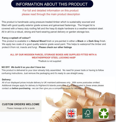 Delivery Box, Garden Store, Muddy Shoes Boots Wellingtons Storage, Log ...