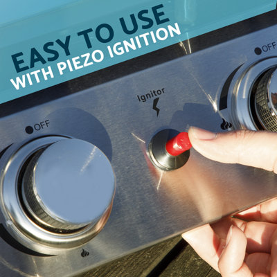 Dellonda 2 Burner Portable Gas Plancha 5kW Hot Plate BBQ Griddle ...