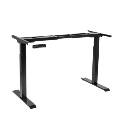 Dellonda Black Electric Adjustable Desk Frame Digital Controls 100kg ...