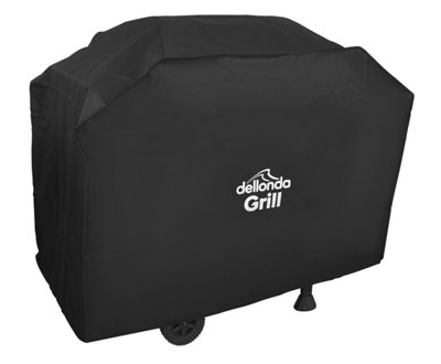 Dellonda Black PVC Cover for BBQs, Water-Resistant for Outdoor Use 1150 ...