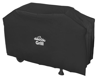 Dellonda Black PVC Cover for BBQs, Waterproof for Outdoor Use 1370 x ...