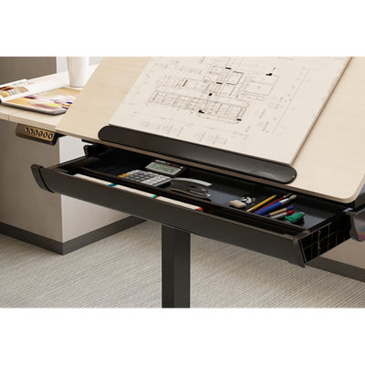 Dellonda Electric Standing Drafting Desk Ergonomic Drawing Sit/Stand ...