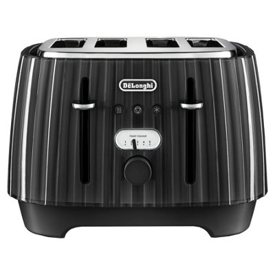 Delonghi 4 Slice Ballerina Toaster Black