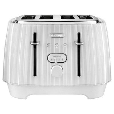 Delonghi 4 Slice Ballerina Toaster White