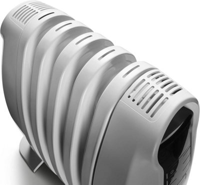 DeLonghi TRNS0505M Oil Filled Radiator - White - 500W - THERMOSTAT ...