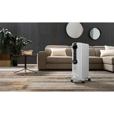 Delonghi TRRS0920, Oil Filled Radiator, 2000 Watt, White