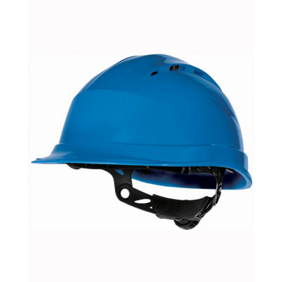 Delta Plus Quartz Rotor Ventilated Safety Work Helmet Blue (One Size)