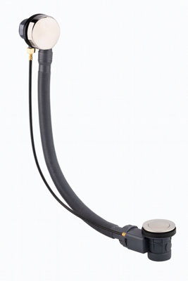 Deluxe Bath Pop-Up Waste & Overflow Assembly - Brushed Nickel Combined ...