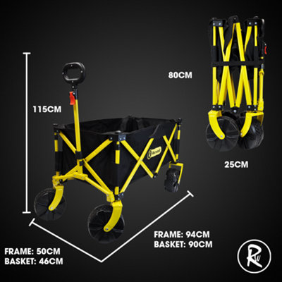 Shop Deluxe Foldable Trolley Cart Sutible for Gardens, Festivals etc