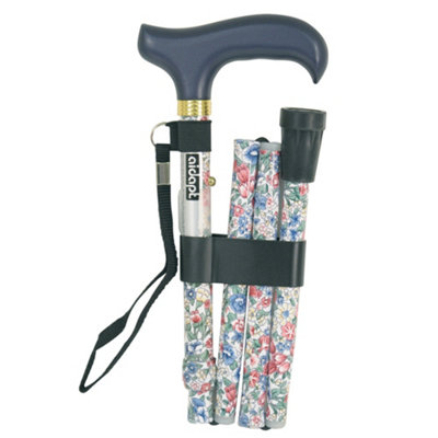 Deluxe Foldable Walking Cane for Ambidextrous Users - Adjustable Height ...