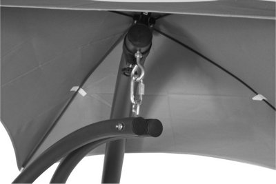 Deluxe Hanging Garden Helicopter Chair - Grey