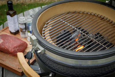 Deluxe Kamado Style BBQ Grill, Oven, Smoker, Ceramic 16"(40cm) - DG158