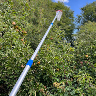 Deluxe Lightweight Telescopic Apple & Fruit Picker with Extra Picking Head