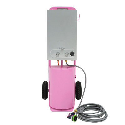 DELUXE PORTABLE HORSE SHOWER - PINK