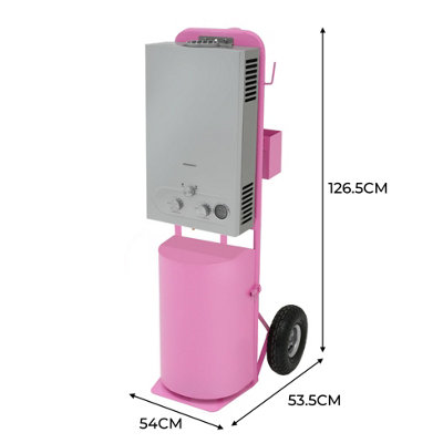 DELUXE PORTABLE HORSE SHOWER - PINK