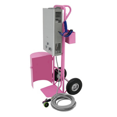 DELUXE PORTABLE HORSE SHOWER - PINK