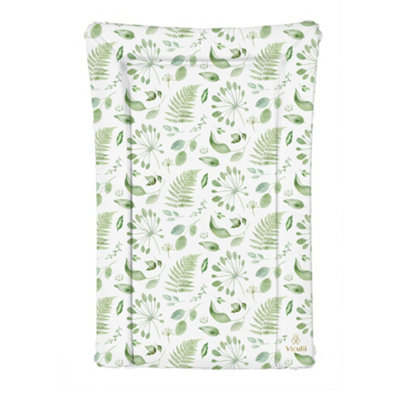 Deluxe Unisex Baby Waterproof Changing Mat with Raised Edges Botanical