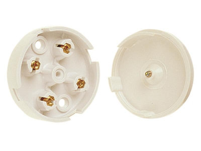 Dencon 4045WNB 4 Terminal Junction Box 5A White DCN4045WNB at B&Q