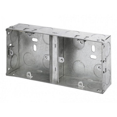 Dencon Dual Metal Back Box 35mm Multi Colour (One Size)