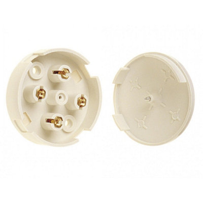 Dencon Junction Box Multi Colour (4 Terminal, 20A, White)