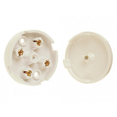 Dencon Junction Box Multi Colour (4 Terminal, 5A, White)