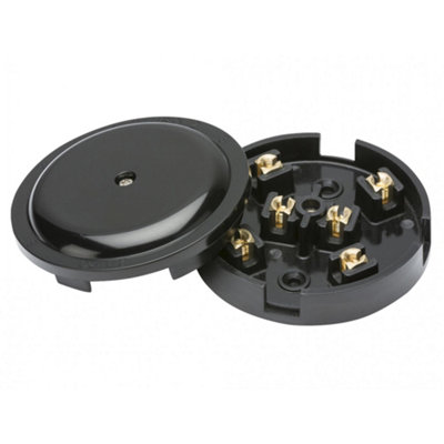 Dencon Junction Box Multi Colour (6-Terminal, 20A, Black)