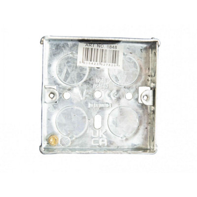 Dencon Metal Back Box Multi Colour (1-Gang, 16mm)